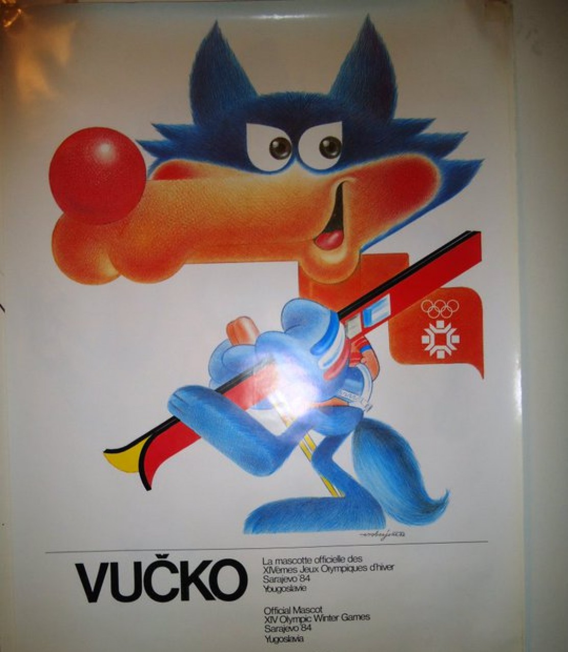 Vucko maskota Zimskih Olimpijskih Igara 1984. Sarajevo BiH, Jugoslavija ...